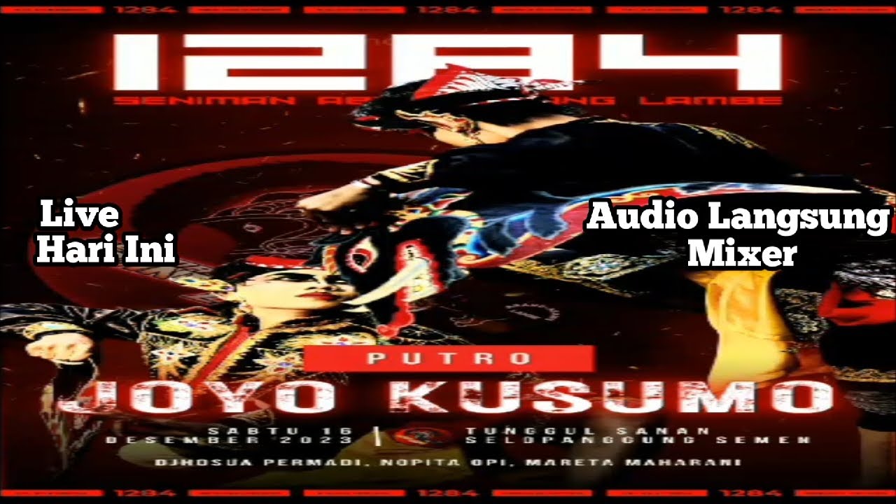 #LIVE JARANAN "PUTRO JOYO KUSUMO" Hari ini 16/12/2023~ Selopanggung Semen Kediri - YouTube