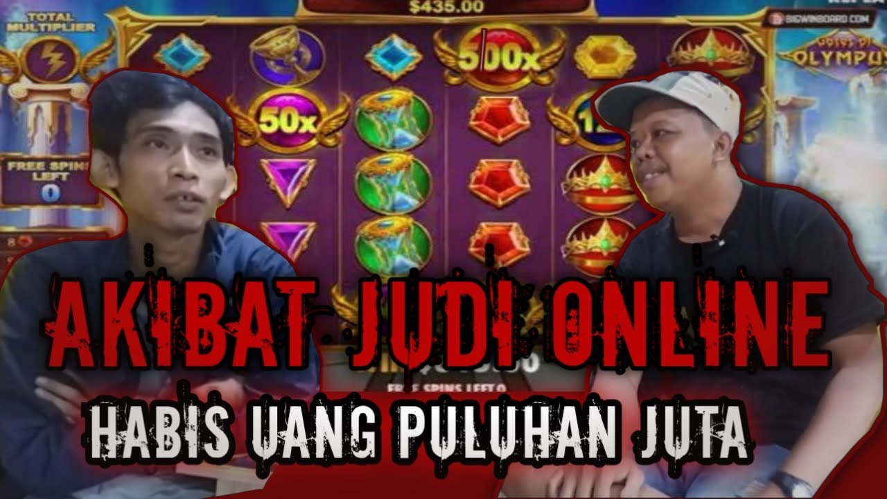 kalah judi online sampai puluhan juta - YouTube