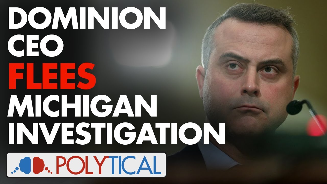 Dominion CEO FLEES from Michigan investigation (Election 2020) - YouTube