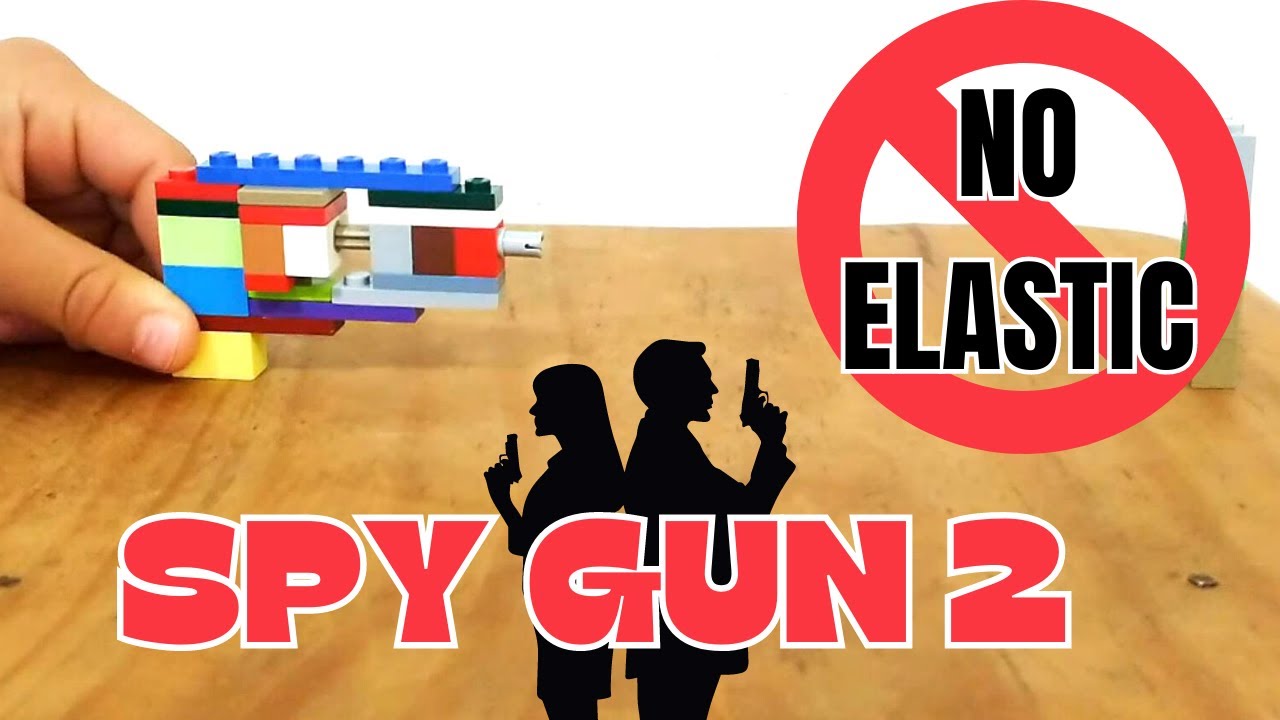 How to make a NO ELASTIC Lego Spy Gun 🔫 (TUTORIAL) - YouTube
