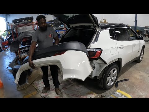 2019 jeep compass how to take the back bumper off - YouTube