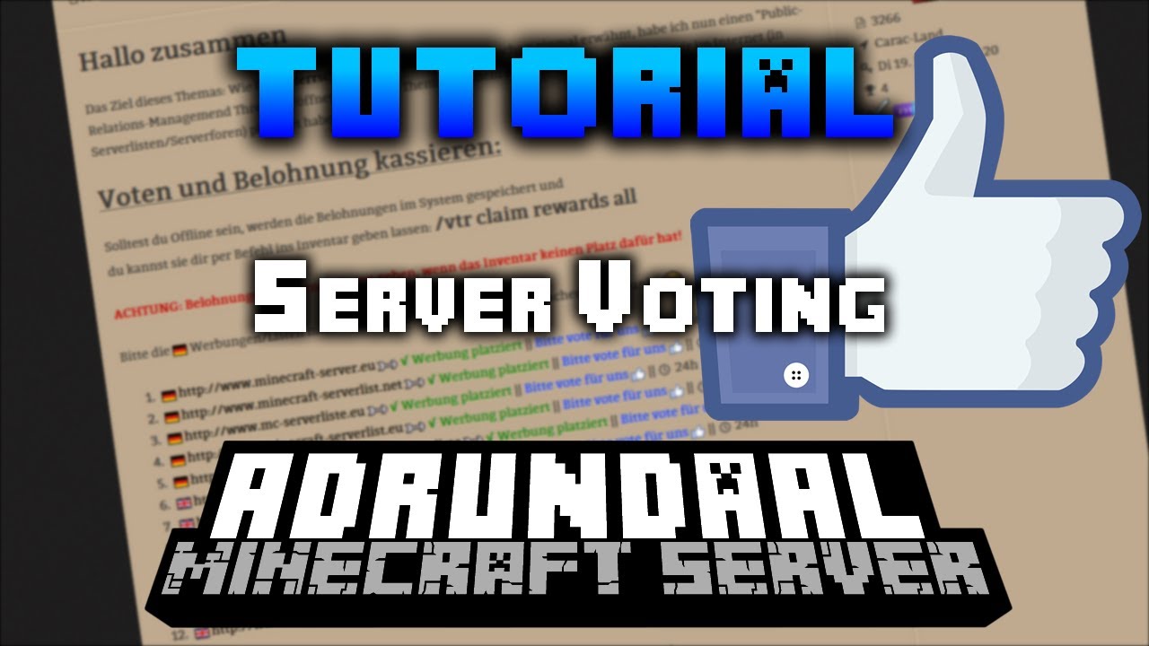 [TUTORIAL] Server Voting - YouTube