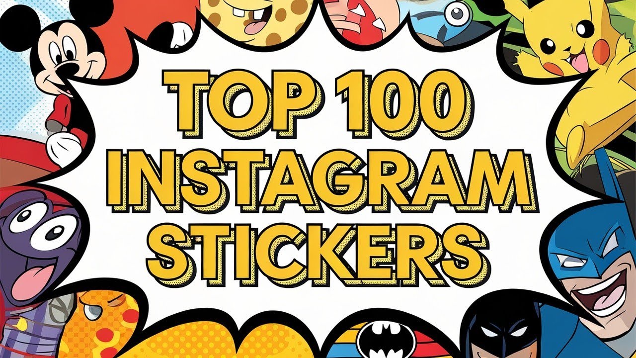 Top 100 Instagram Sticker Ideas | Popular Cartoon Characters for ...