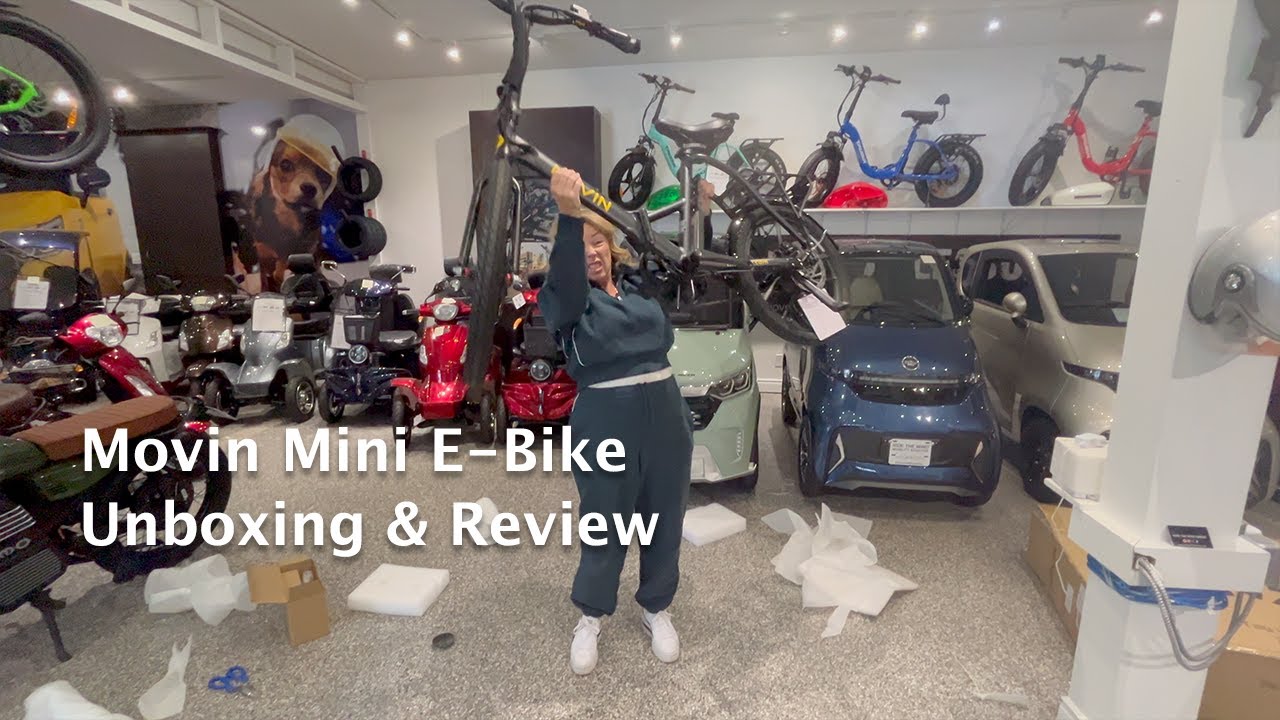 Movin Mini E-Bike LIGHTEST Ebike Folding- Unboxing & Review - YouTube