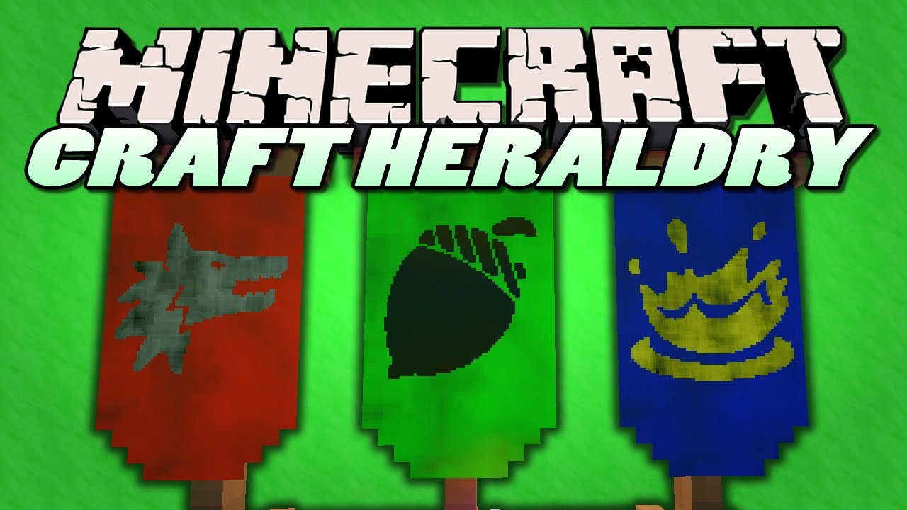 Minecraft | Craft Heraldry Mod (HERALDIC BANNERS) | Mod Showcase - YouTube