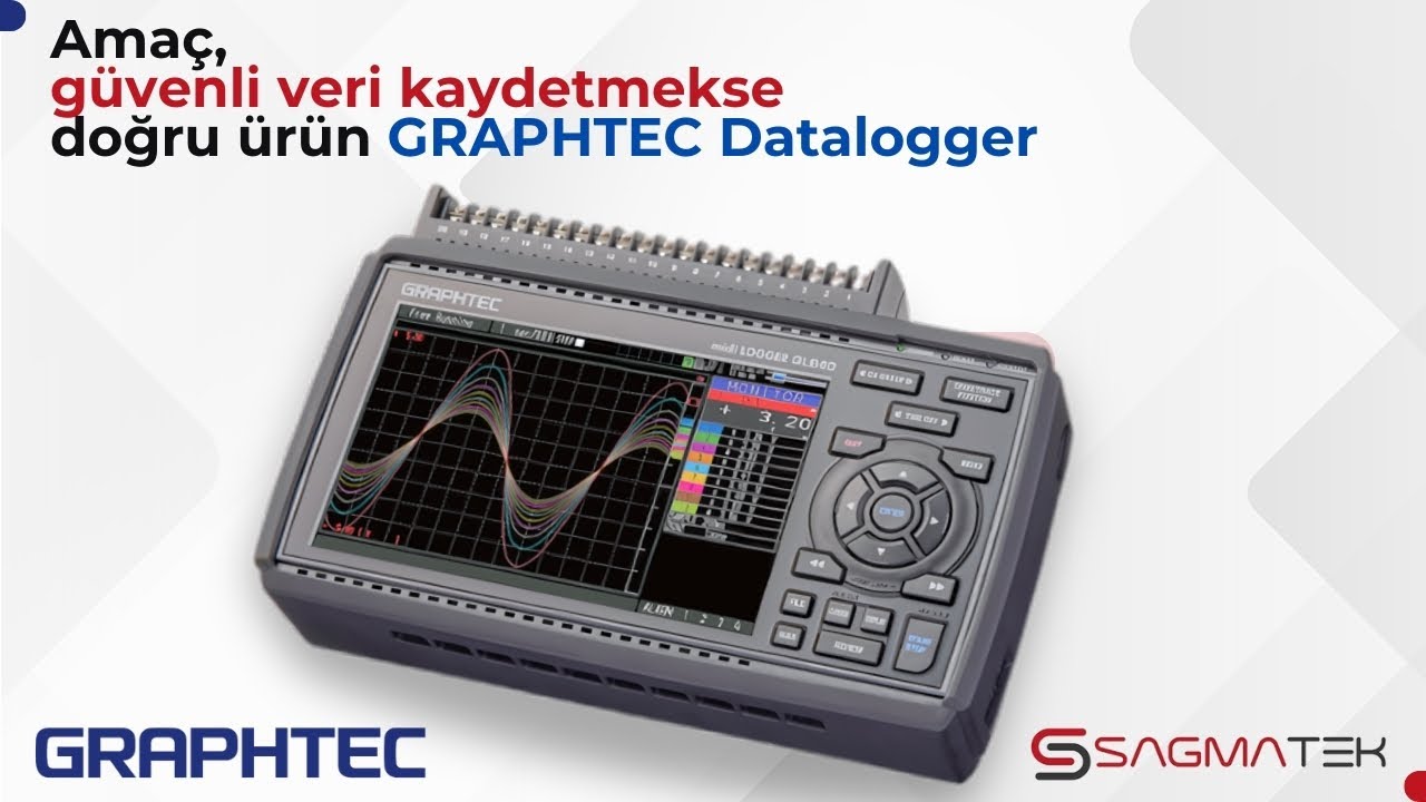 Graphtec GL840 Datalogger Ürün tanıtımı - YouTube