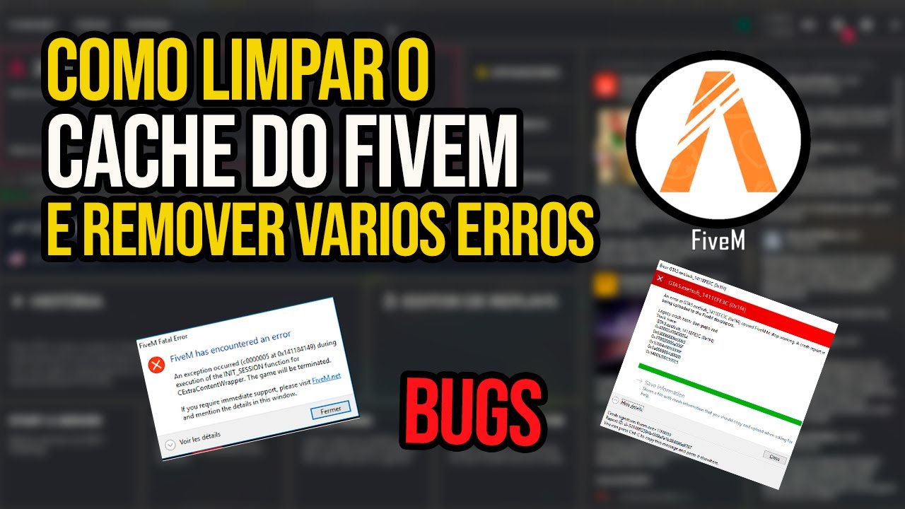 COMO LIMPAR O CACHE DO FIVEM E RESOLVER TODOS OS BUGS - YouTube
