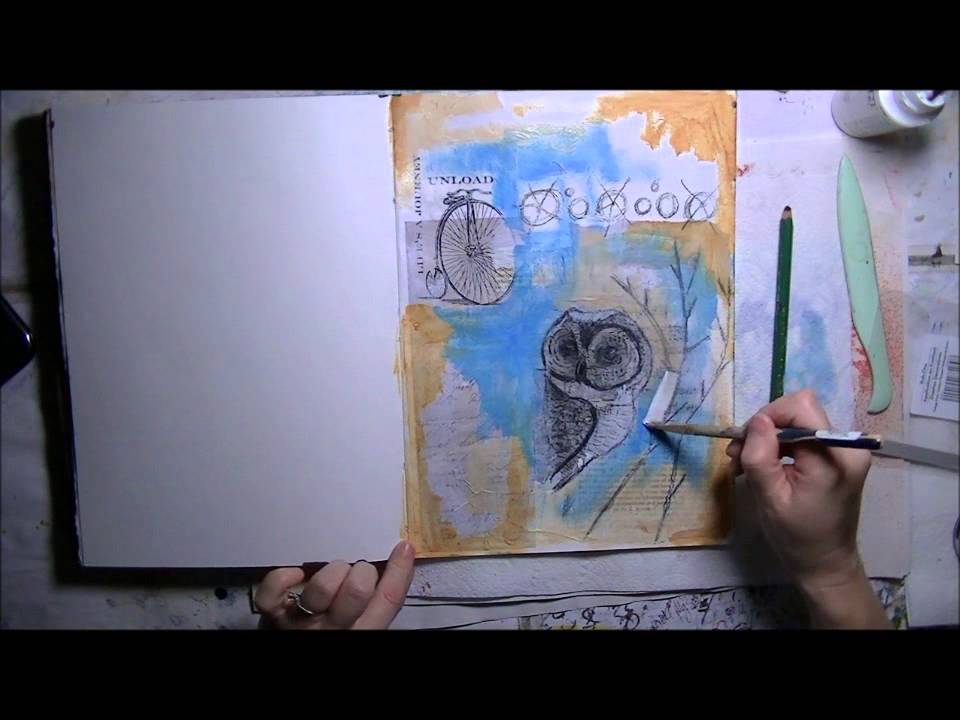 Creative Adventure-Art Journal Page - YouTube