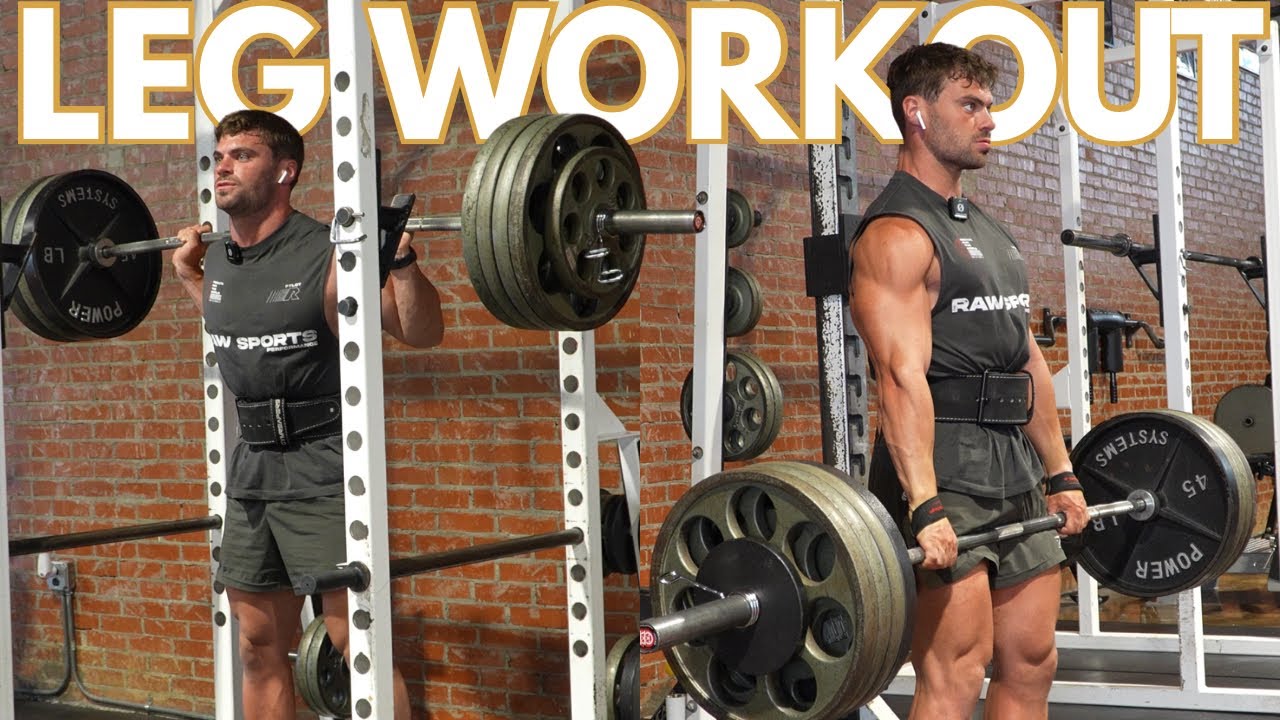 LEG WORKOUT TO BUILD POWER, STRENGTH & SIZE - YouTube