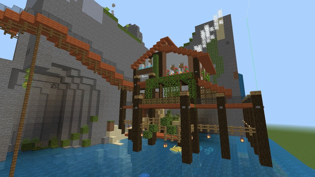 Minecraft Tropical House Build Tutorial | Beach Paradise - YouTube