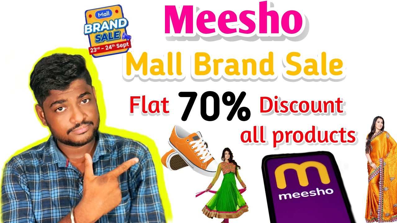 Meesho Mall Brand Sale !! Flat 70% Off all Brand Products With CashBack ...