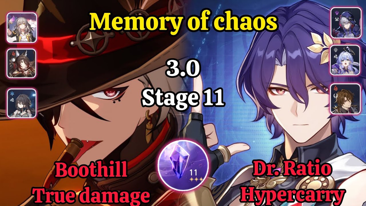 E0S0 Boothill True damage & E0S0 Dr. Ration Hypercarry Memory of chaos ...