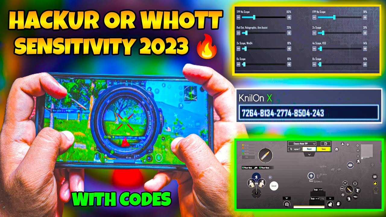 Bgmi sensitivity code today | Bgmi 4 finger control code | Bgmi 2.7 low ...