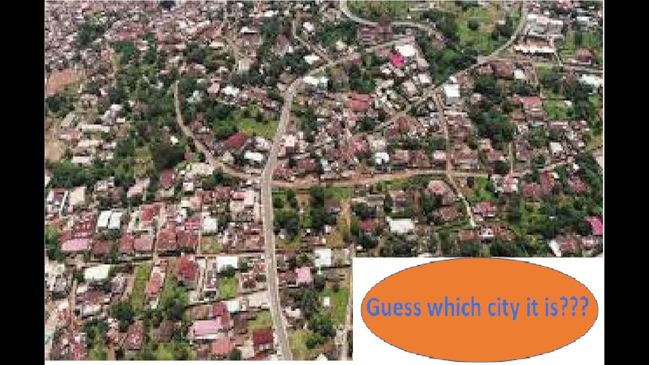 Drown view of whole city....... - YouTube