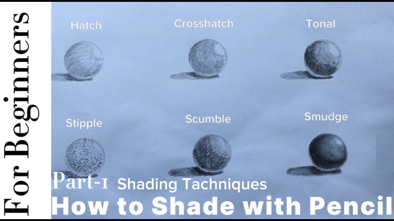 How to Shade with Pencil for Beginners| Part-1: Hatch, Crosshatch ...