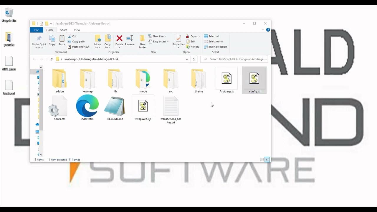 The open source DEX Triangle Arbitrage V4 software how to configure and run, work with ETH BNB ...