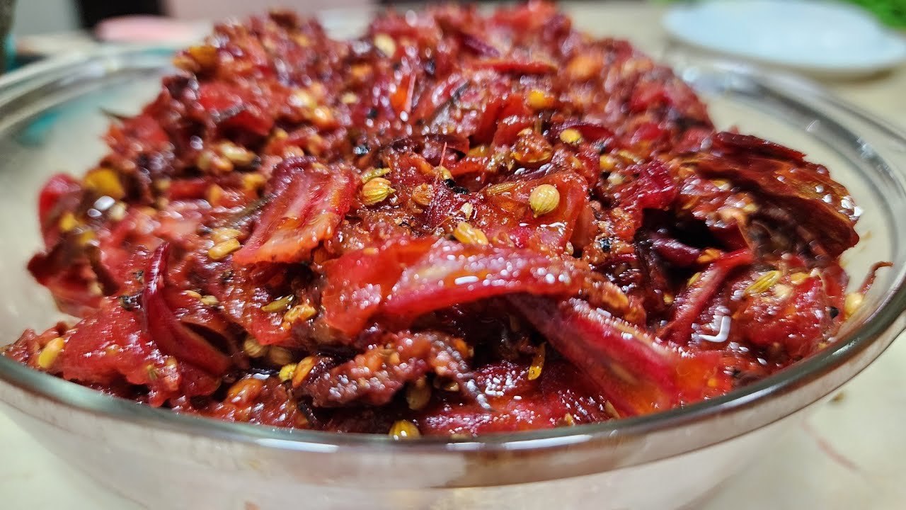 Ambadi ke Phool ka Achar || Kudrum ka Achar || Roselle pickle Recipe 😋 ...