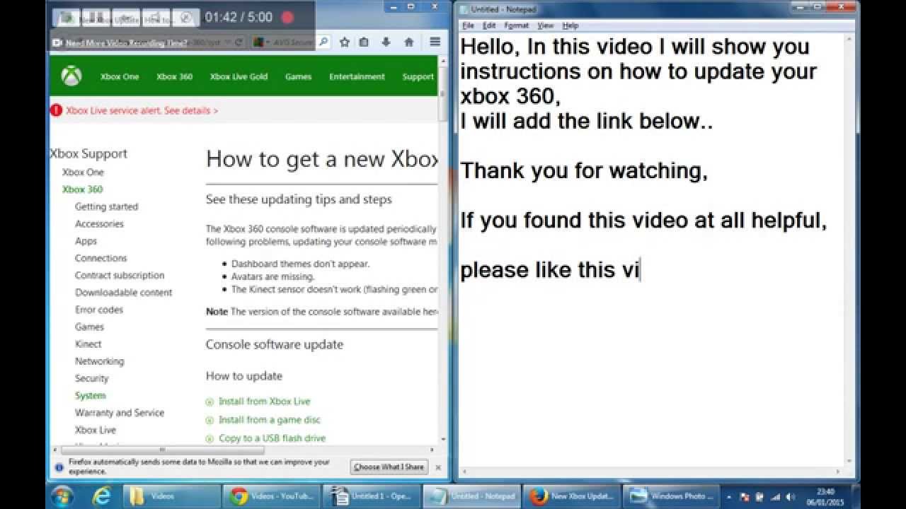 How To Update XBOX 360 - Link In Description - YouTube