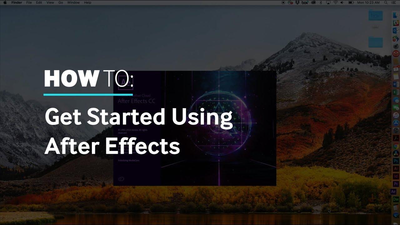 HOW TO: Learn After Effects 1.0 - YouTube