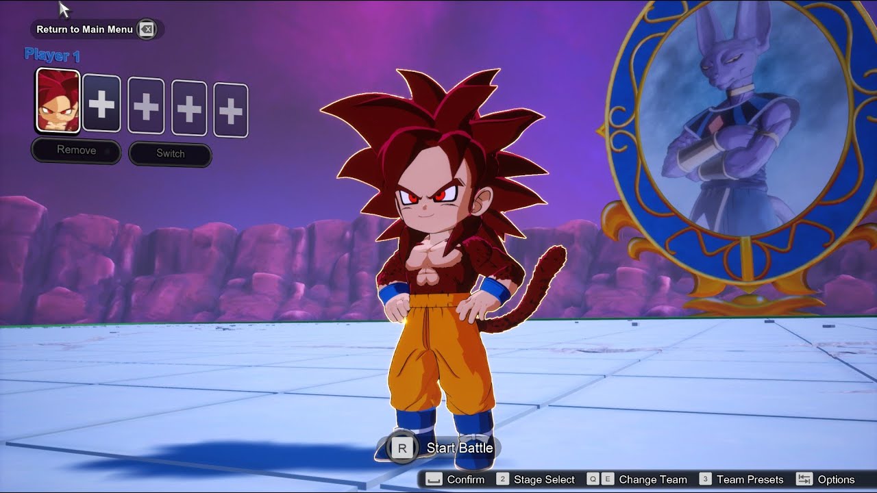 Dragon Ball Sparking Zero - Daima Goku SSJ 4 VS Mini Orange Piccolo ...
