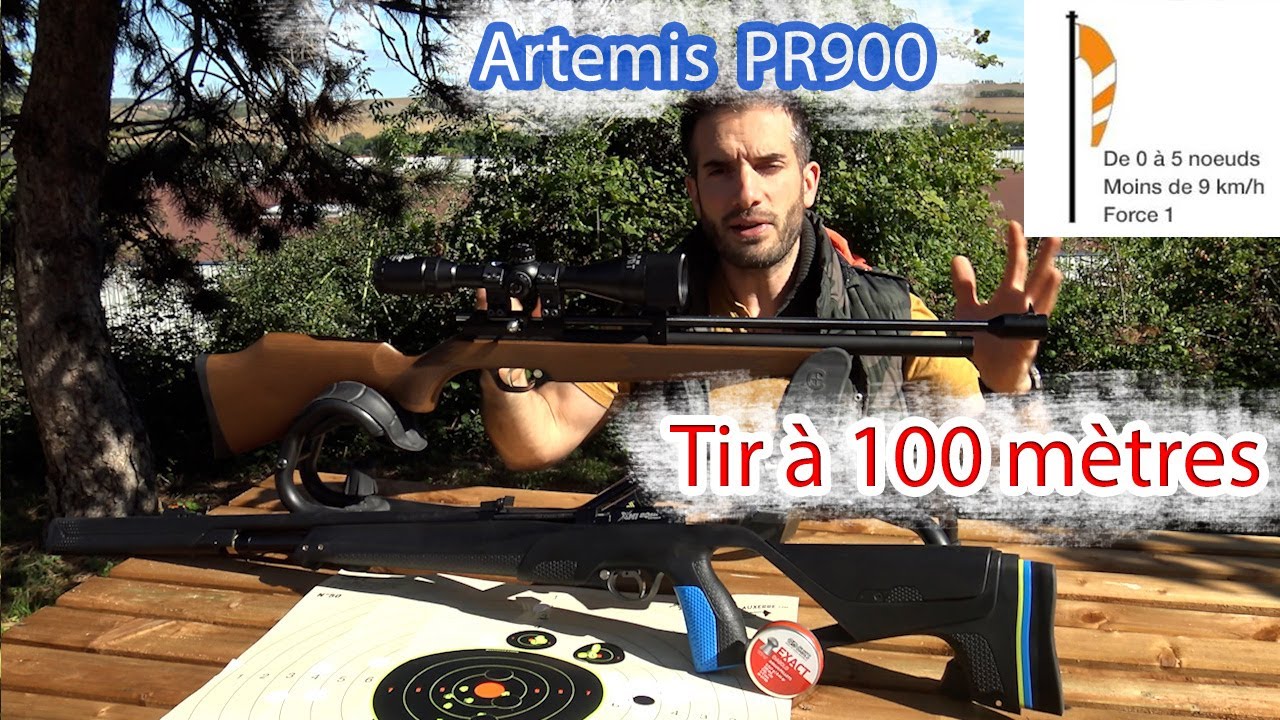 Artemis PR 900, la carabine PCP petit budget, tir à 100 mètres - YouTube