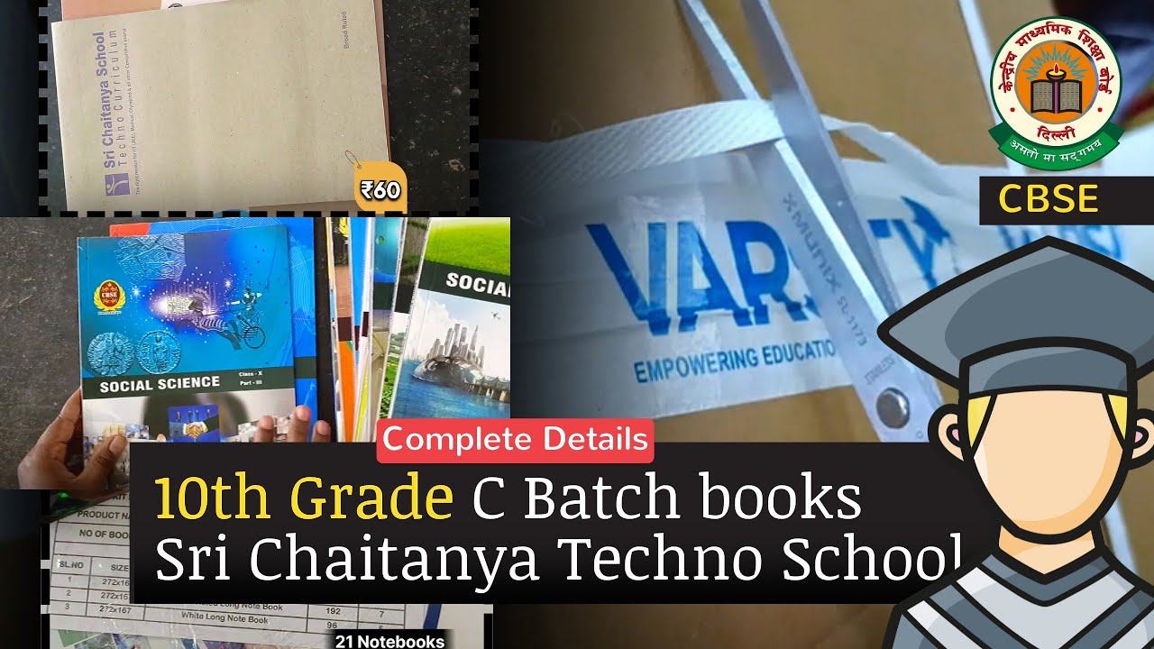 C Batch Books for Class 10th in Sri Chaitanya Techno School | 10th is ...