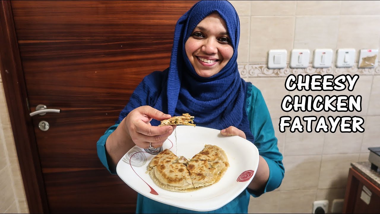 CHEESY CHICKEN FATAYER-NAS SPECIAL|HOMEMADE|NAS KITCHEN - YouTube