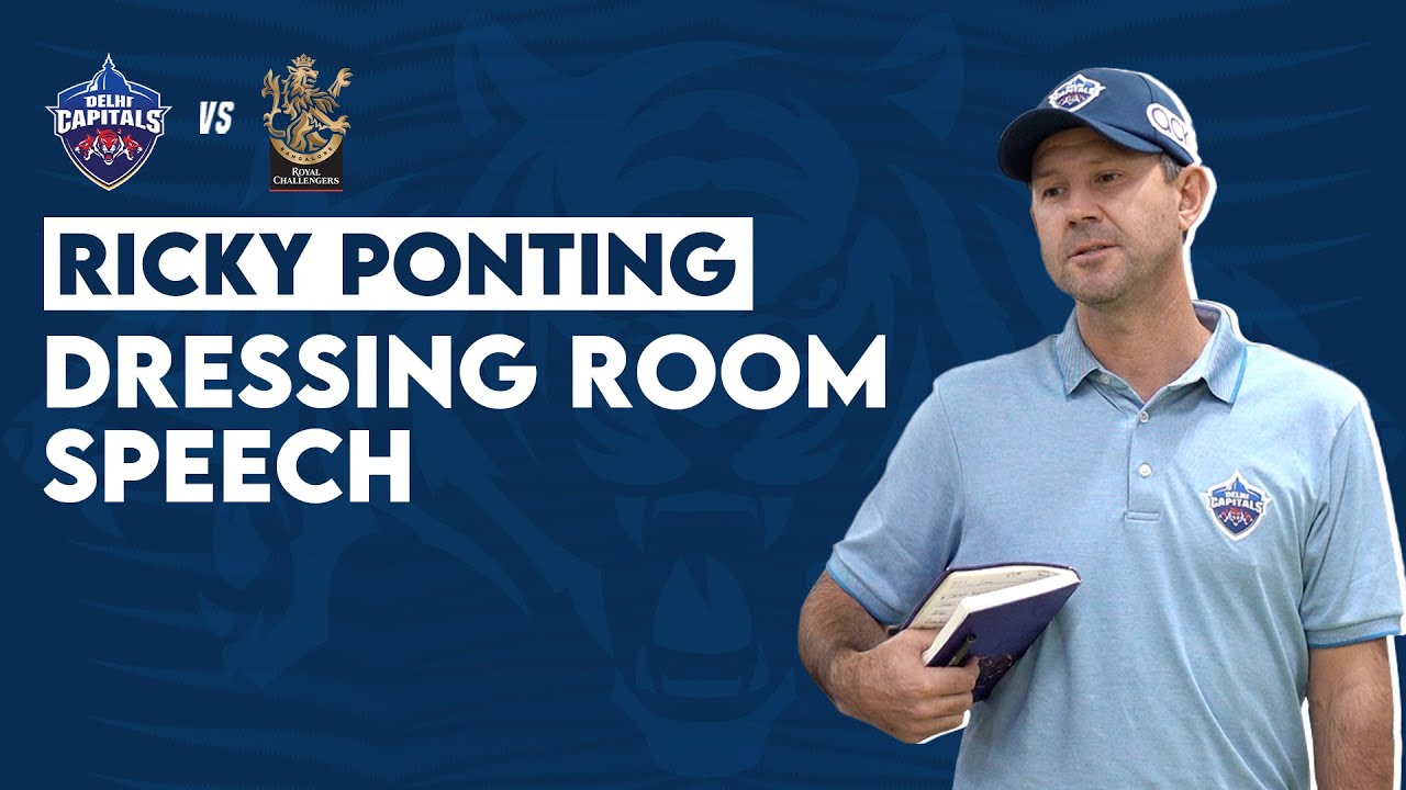 Ricky Ponting's Dressing Room Speech | DC v RCB - YouTube