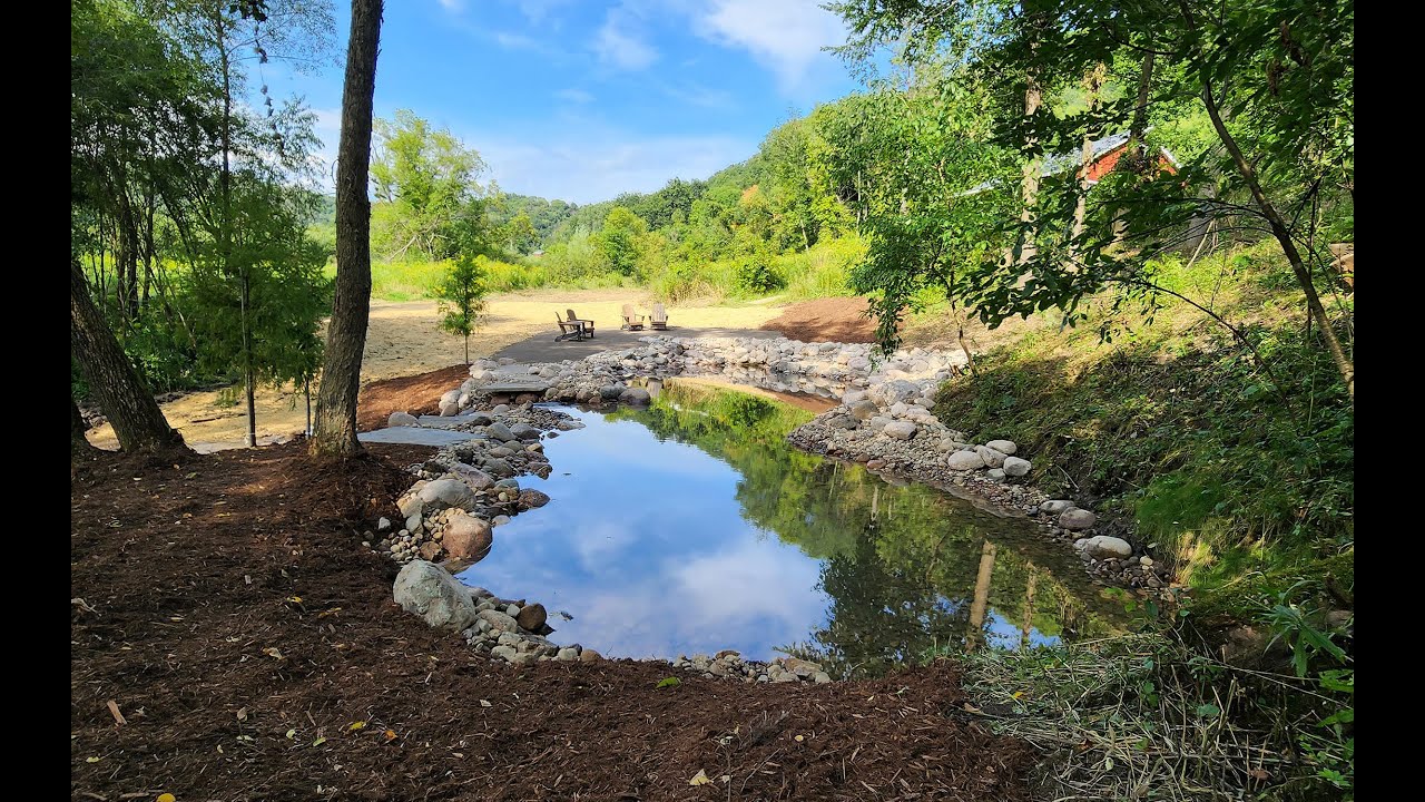 Prairie Pond Rebuild 2022 - Second Nature at Reads Creek - YouTube