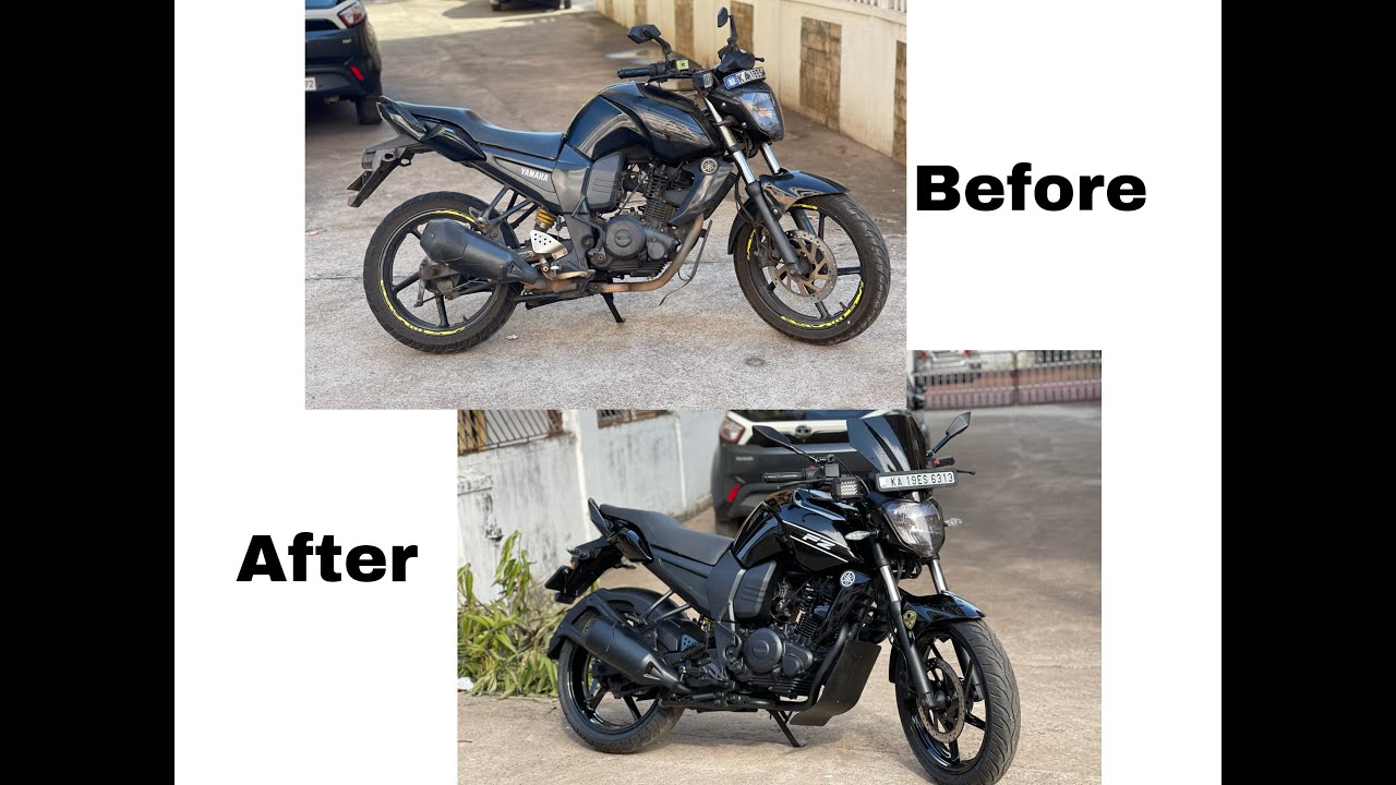 Yamaha FZ Restoration | Rebuilding an FZ | respray - YouTube