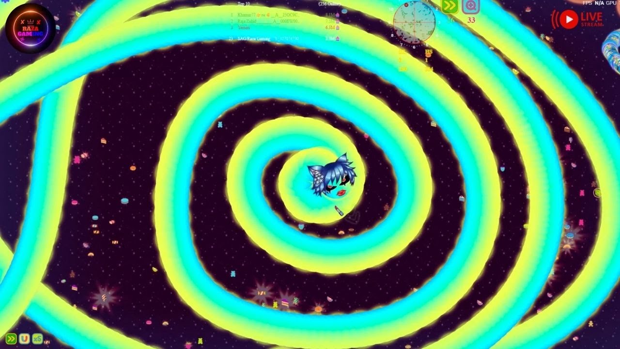 Pro NoOb - Wormate.io- Live Exciting Gameplay #live #gaming #stream #livefun - YouTube