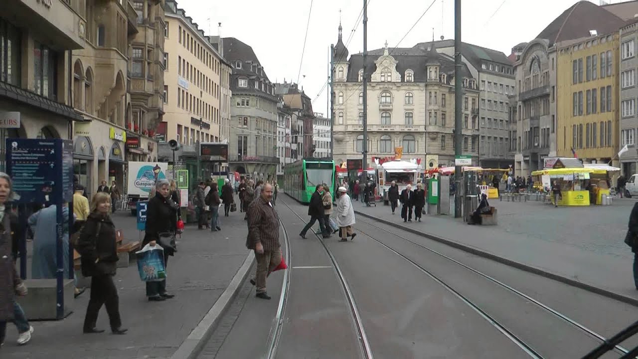 Strassenbahn Basel linia 6 - YouTube