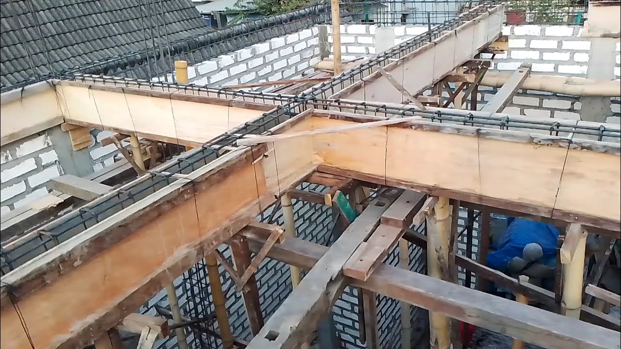 Bikin Balok Gantung 7 meter Tampa tiang - YouTube