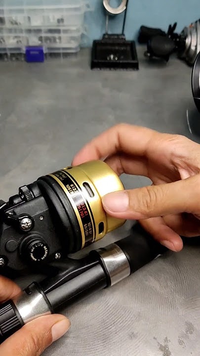How to put fishing line on a Spincast reel #fishing #daiwa #spincast - YouTube