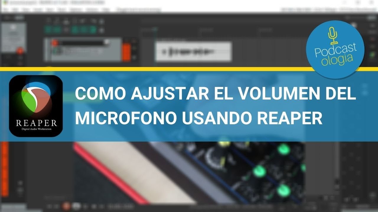 Cómo Ajustar el Volumen del Micrófono en Reaper (con interfaz) - YouTube