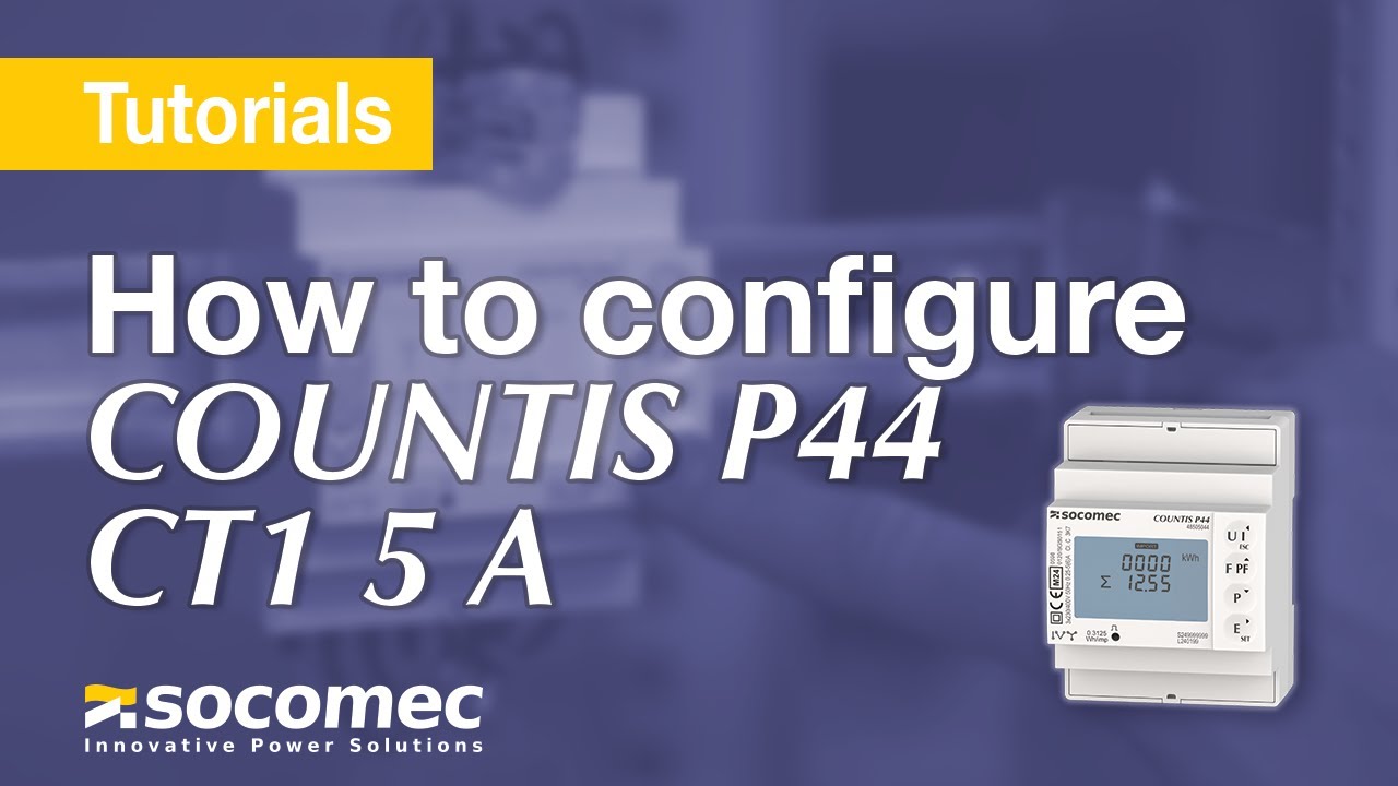 How to install and configure a COUNTIS P44 CT1 - 5 A? - YouTube