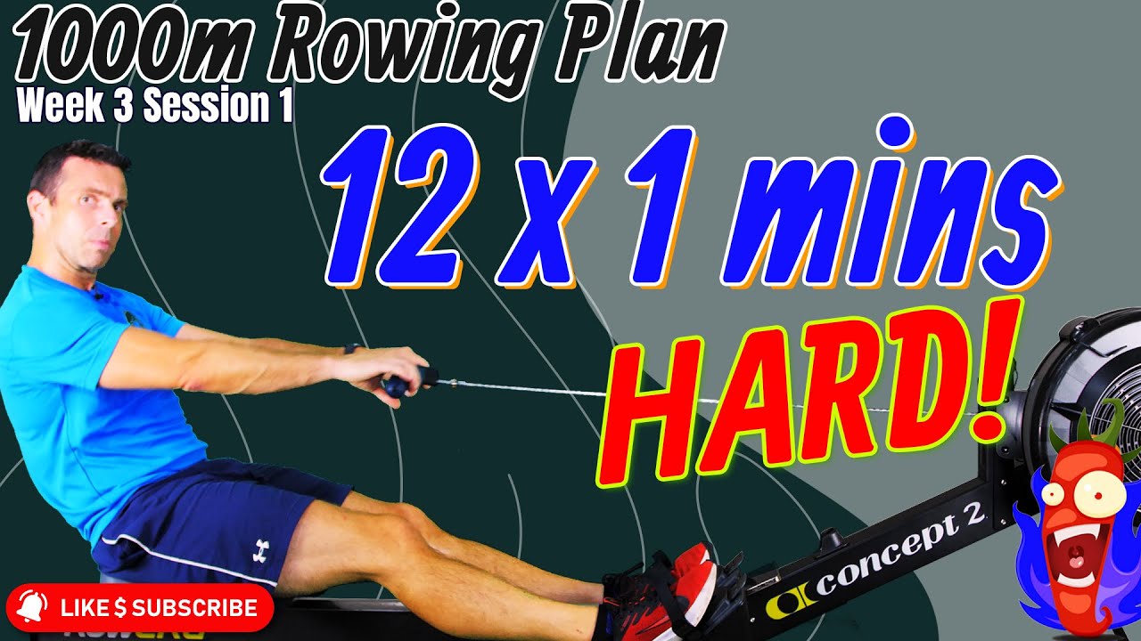 Row Faster for longer - 12 x 1 minutes FAST! - 1KW3S1 - YouTube