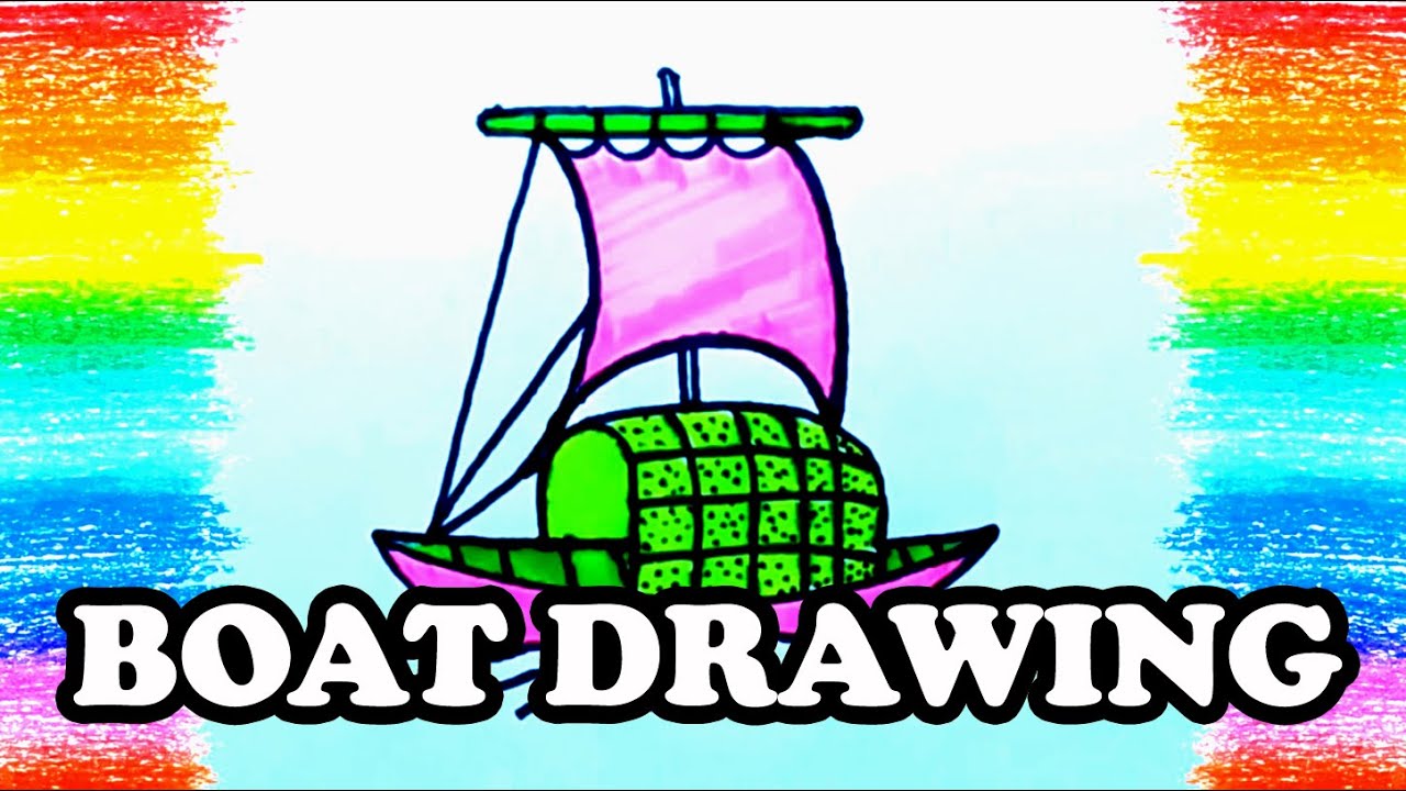 🎨 Learn How to Draw a Simple Boat Easy Step by Step Drawing Tutorial ...