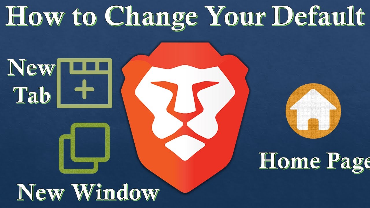 How to Customize Brave Browser | Change your Default Home page, New ...