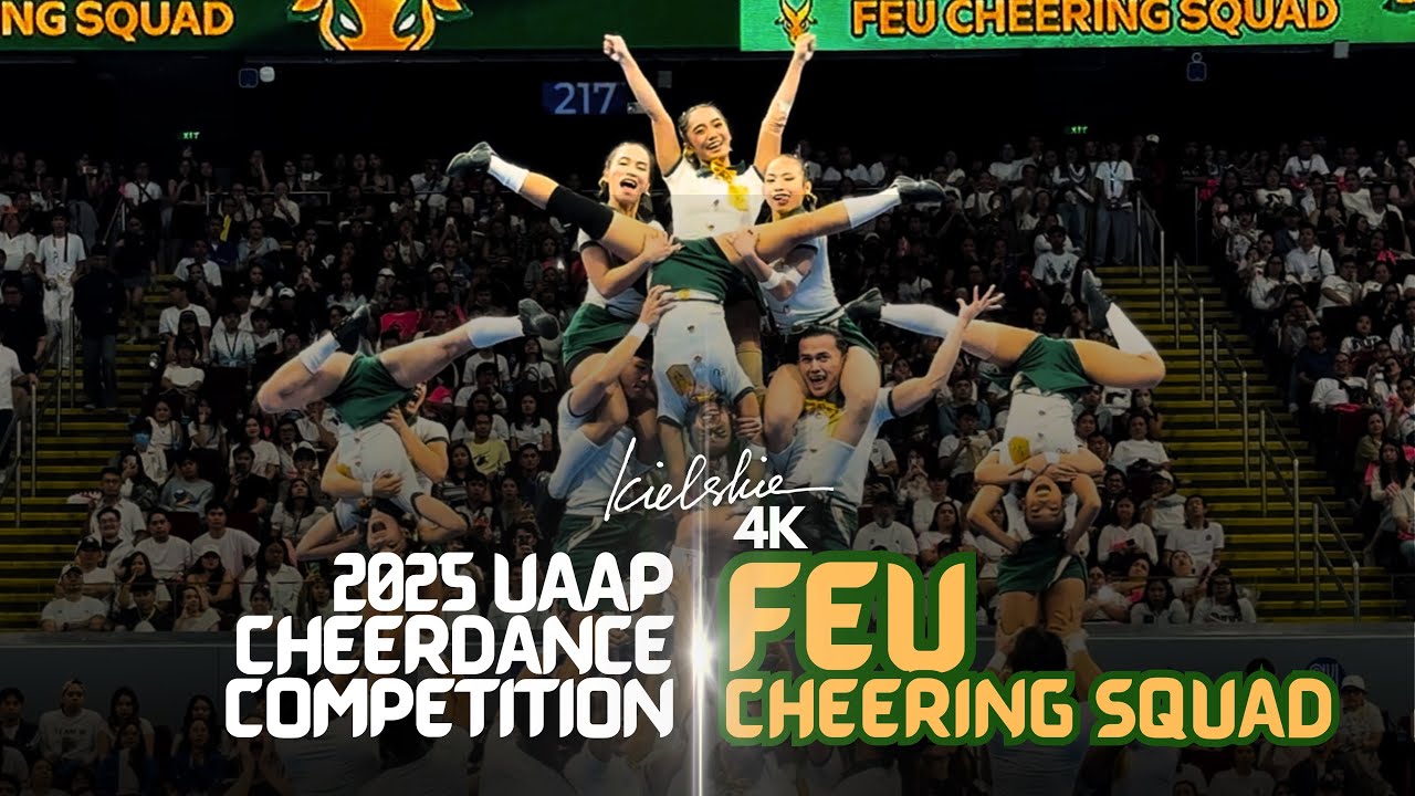 [4K] FEU Cheering Squad - 2025 UAAP Cheerdance Competition at MOA Arena ...