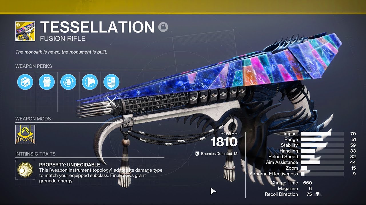 Destiny 2 NEW EXOTIC Tessellation - The Bladed Path Week 1 - Season of ...