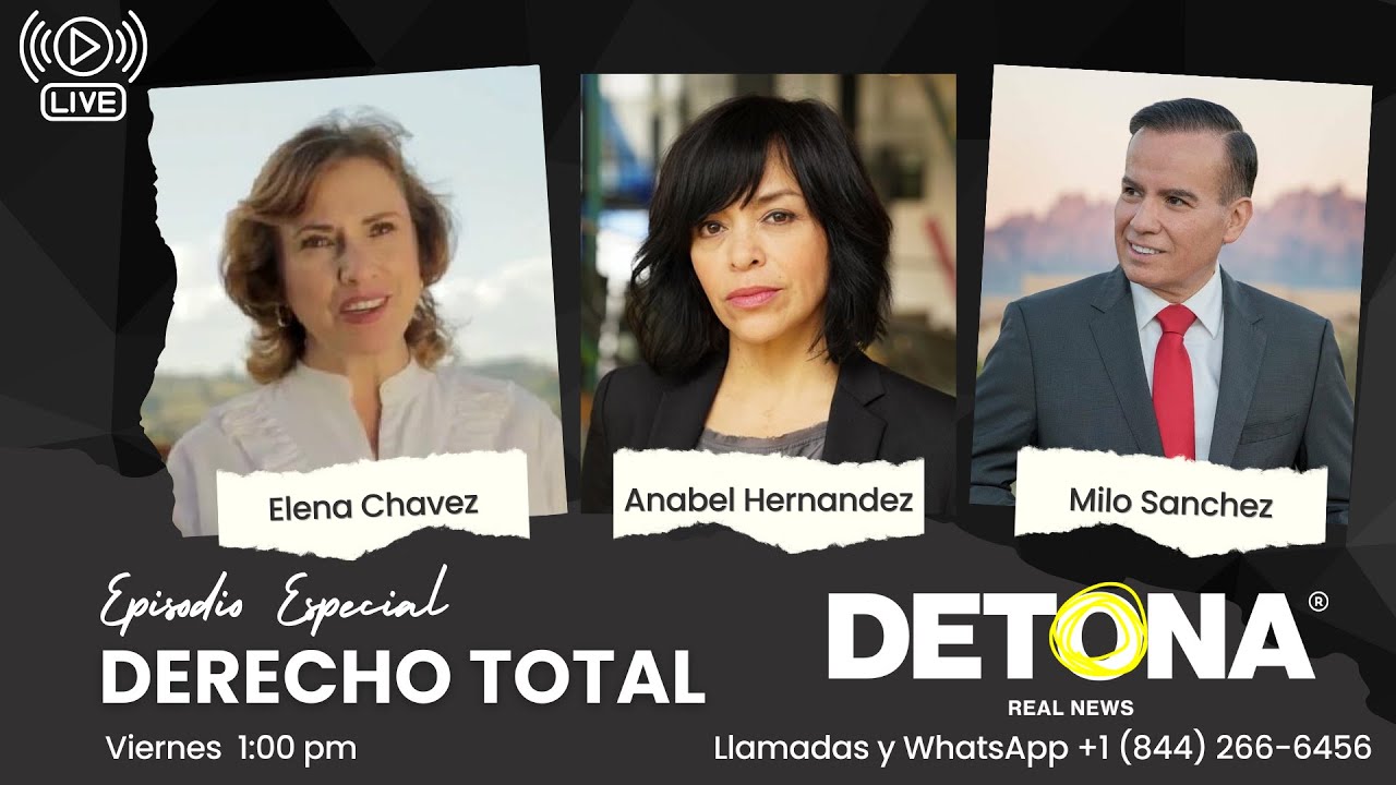 Anabel Hernandez, Elena Chavez y Milo Sanchez en Derecho Total el poder ...
