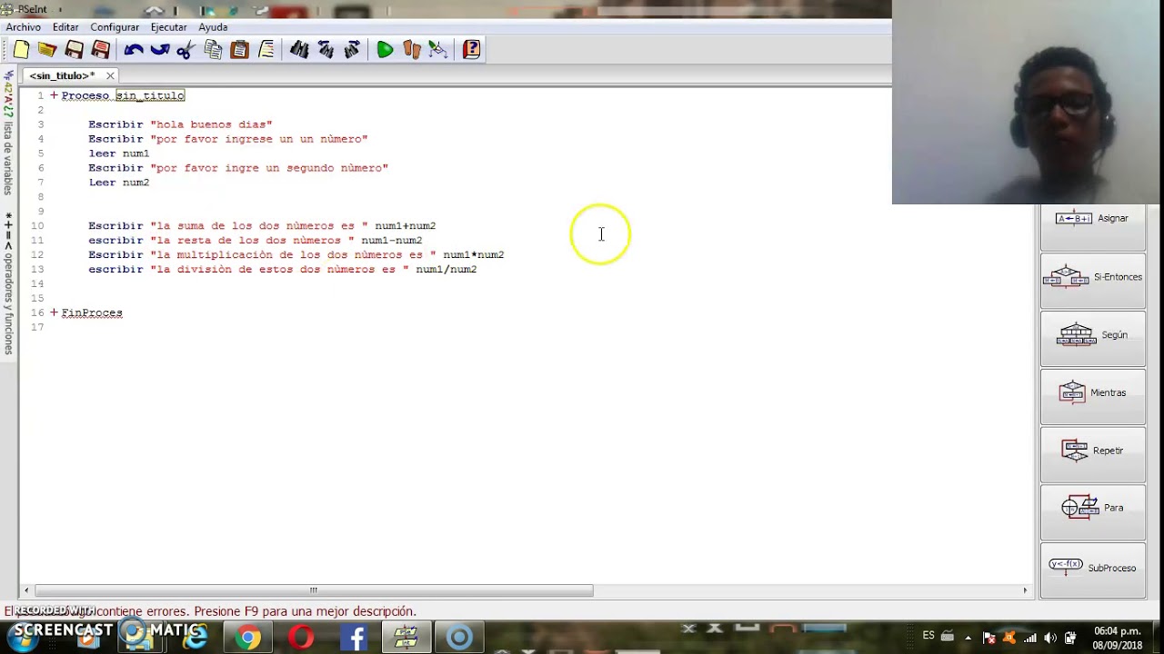 ¿cómo hacer un programa en pseint? - YouTube