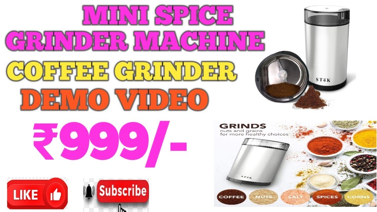 Mini Spice Grinder Machine Review |How to Use Spice Grinder Mixer ...