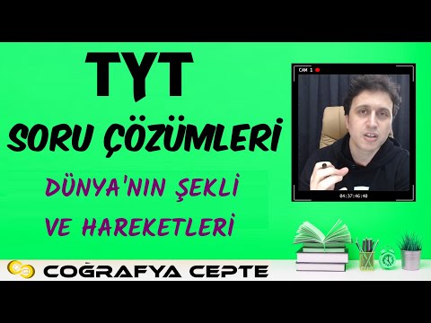 YENİ TYT COĞRAFYA SORU ÇÖZÜMÜ 2 - DÜNYA'NIN ŞEKLİ VE HAREKETLERİ #tyt  #tytcoğrafya