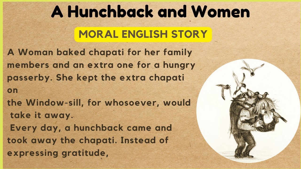 A HUNCHBACK AND WOMEN | LEARN ENGLISH THROUGH STORY | EMOTIONAL STORY ...