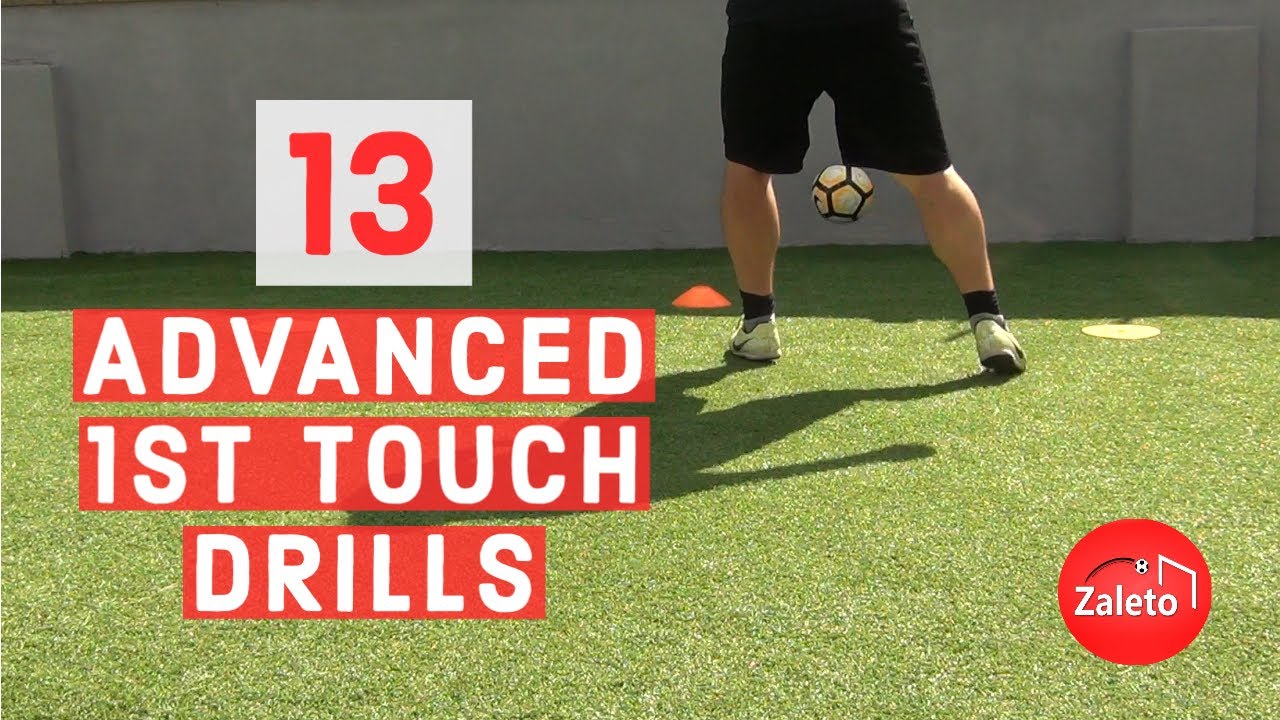 13 ADVANCED Football Training Drills | Improve 1st Touch Passing ...