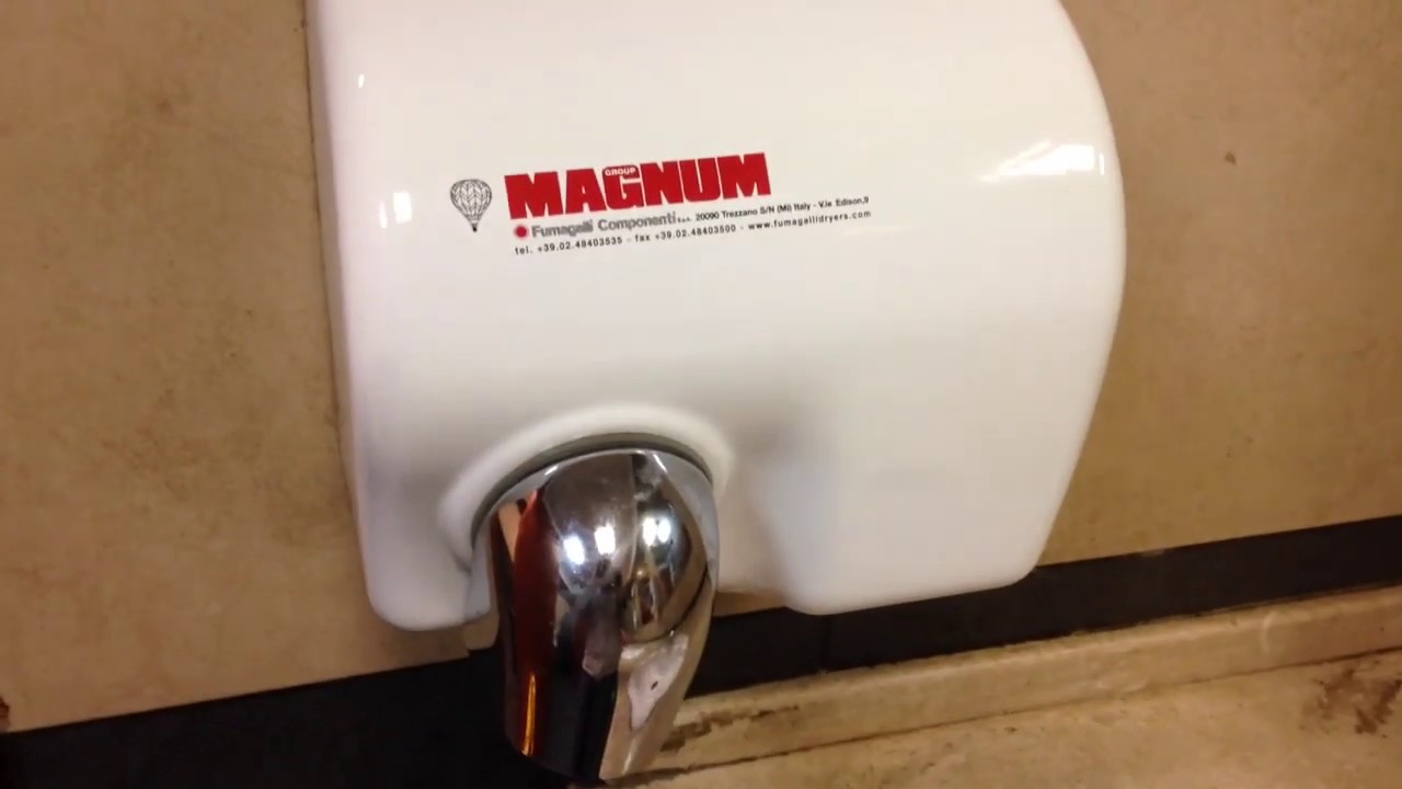 Fumagalli Magnum automatic hand dryer - YouTube