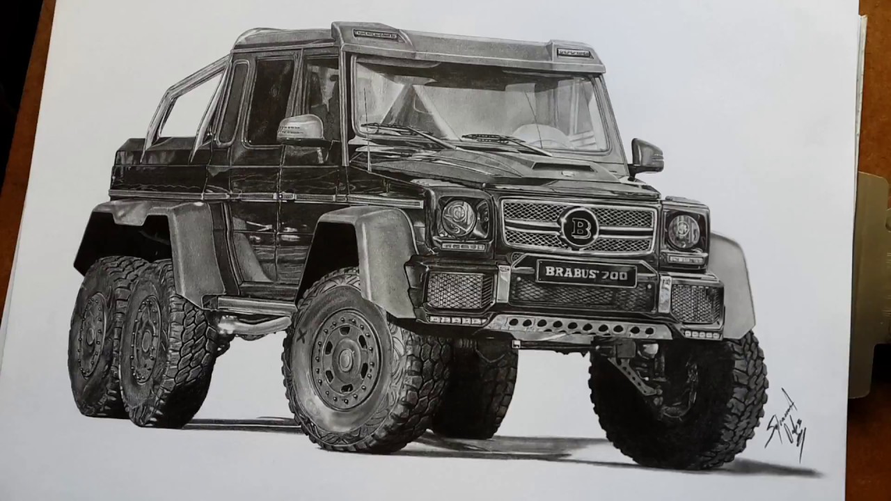6x6 Brabus 700 Drawing - YouTube