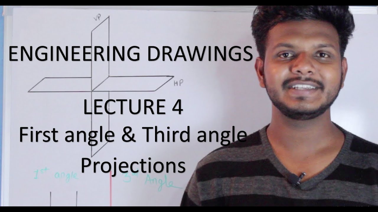 Engineering Drawings | Lecture 4 | First angle and third angle ...